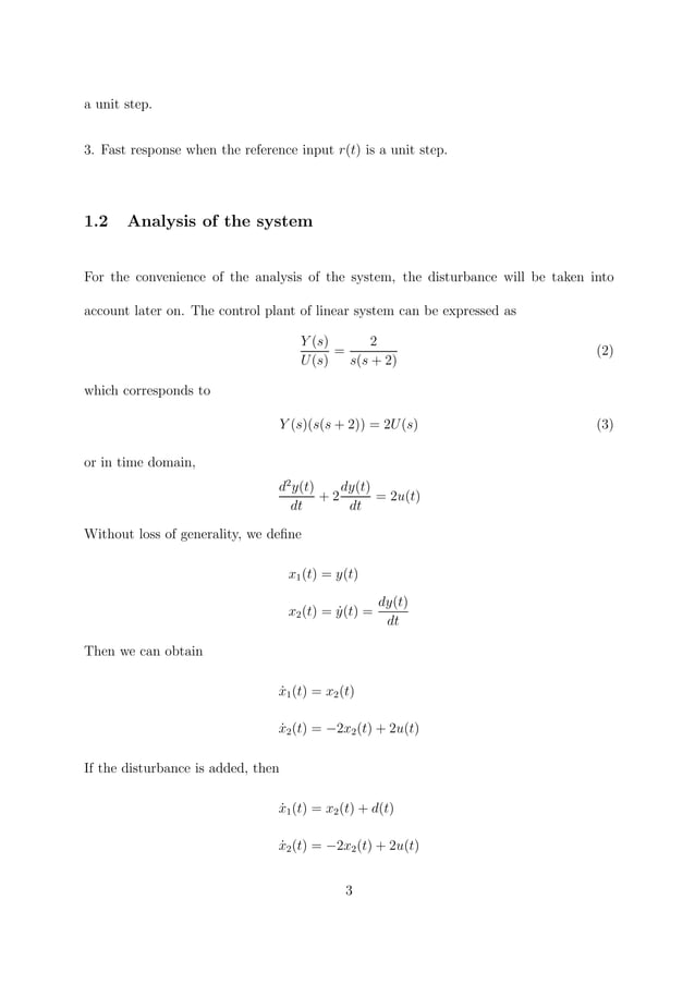 The Controller Design For Linear System A State Space Approach Pdf