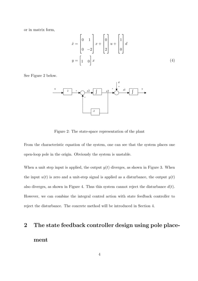 The Controller Design For Linear System: A State Space Approach | PDF