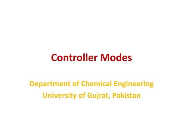 Controller modes IPC | PPT