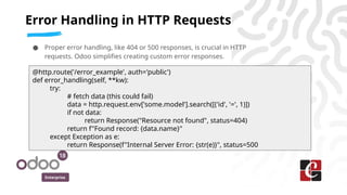 Controller Request and Response in Odoo18 | PPTX