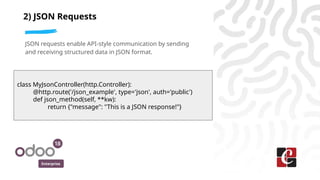 Controller Request and Response in Odoo18 | PPTX