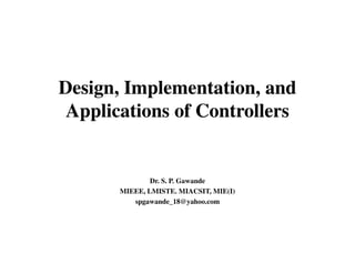 controllers ITS TYPES AND CLASSIFICATION BASED ON APPLICATION | PPT
