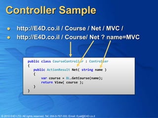 Controllers & actions | PPT