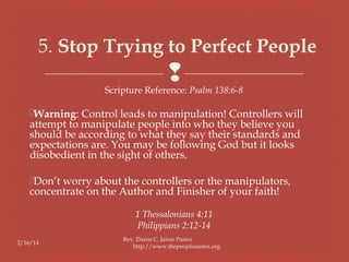 Controlling - Bible Study | PPT