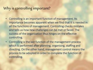 Controlling in management | PPTX