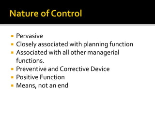 Controlling | PPTX | Business | Business and Finance