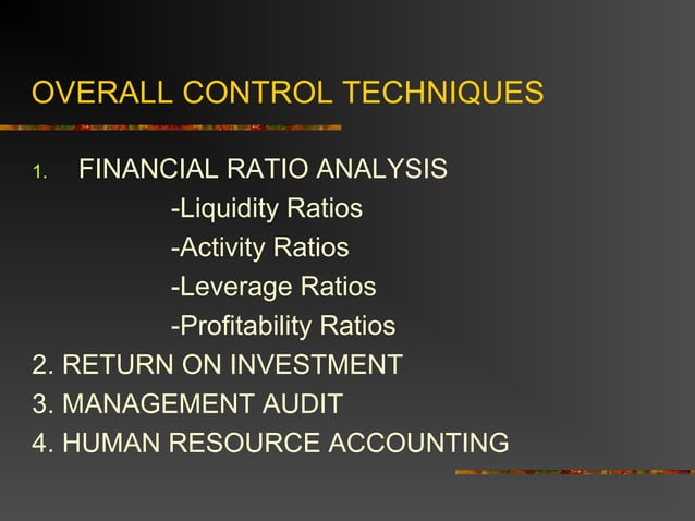 controlling - management | PPT | Business Accounting & Finance | Business