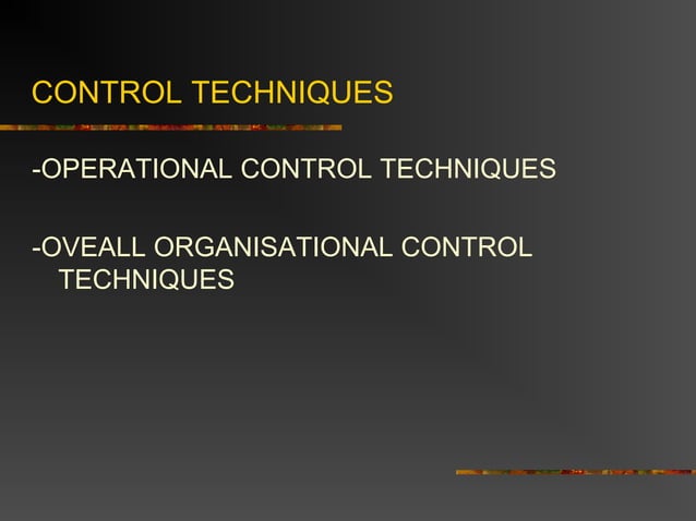 controlling - management | PPT | Business Accounting & Finance | Business