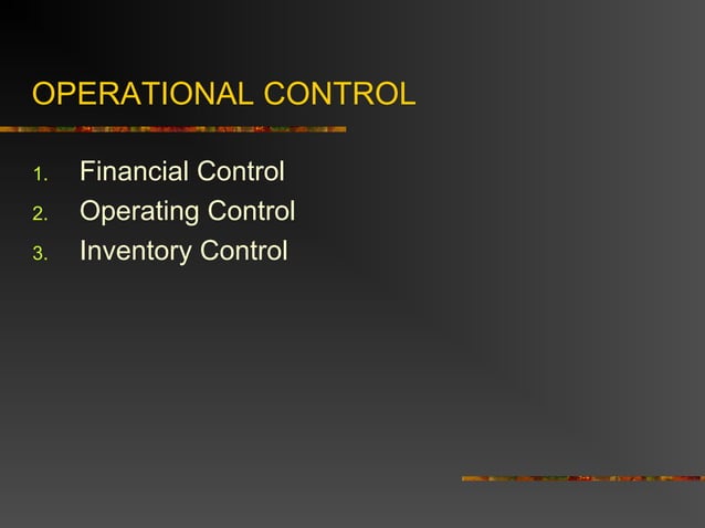 controlling - management | PPT | Business Accounting & Finance | Business
