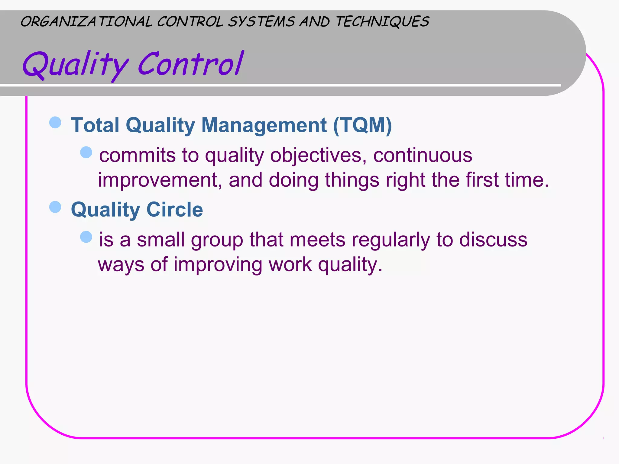 Controlling, types, techniques, process as a Management Function | PPT