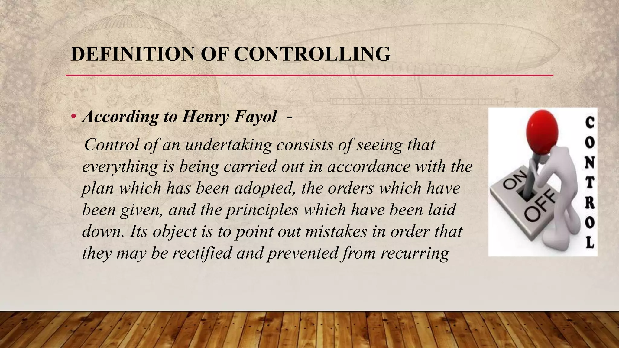 Controlling In Management Pptx