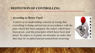 Controlling in Management | PPTX