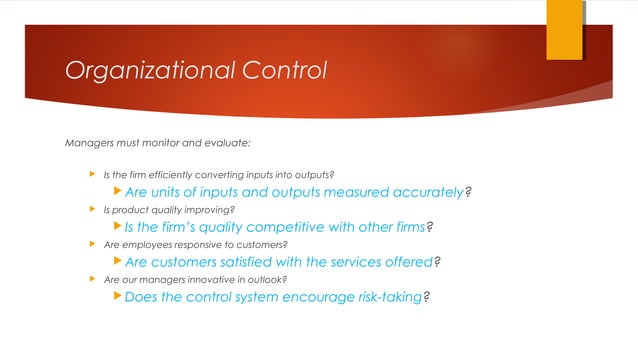 Organizational controlling | PPT | Business Accounting & Finance | Business