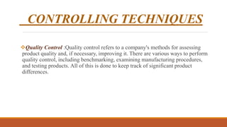 “Controlling in business management " | PPTX