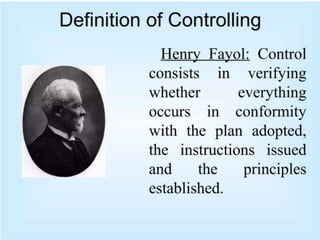 CONTROLLING its function, purpose,actions | PPT