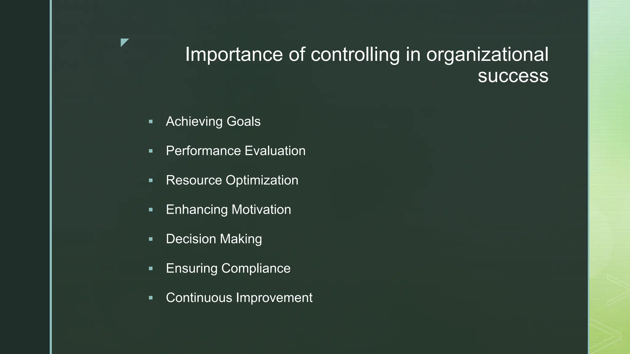 CONTROLLING IN MANAGEMENT MASTER IN BUSINESS | PPT