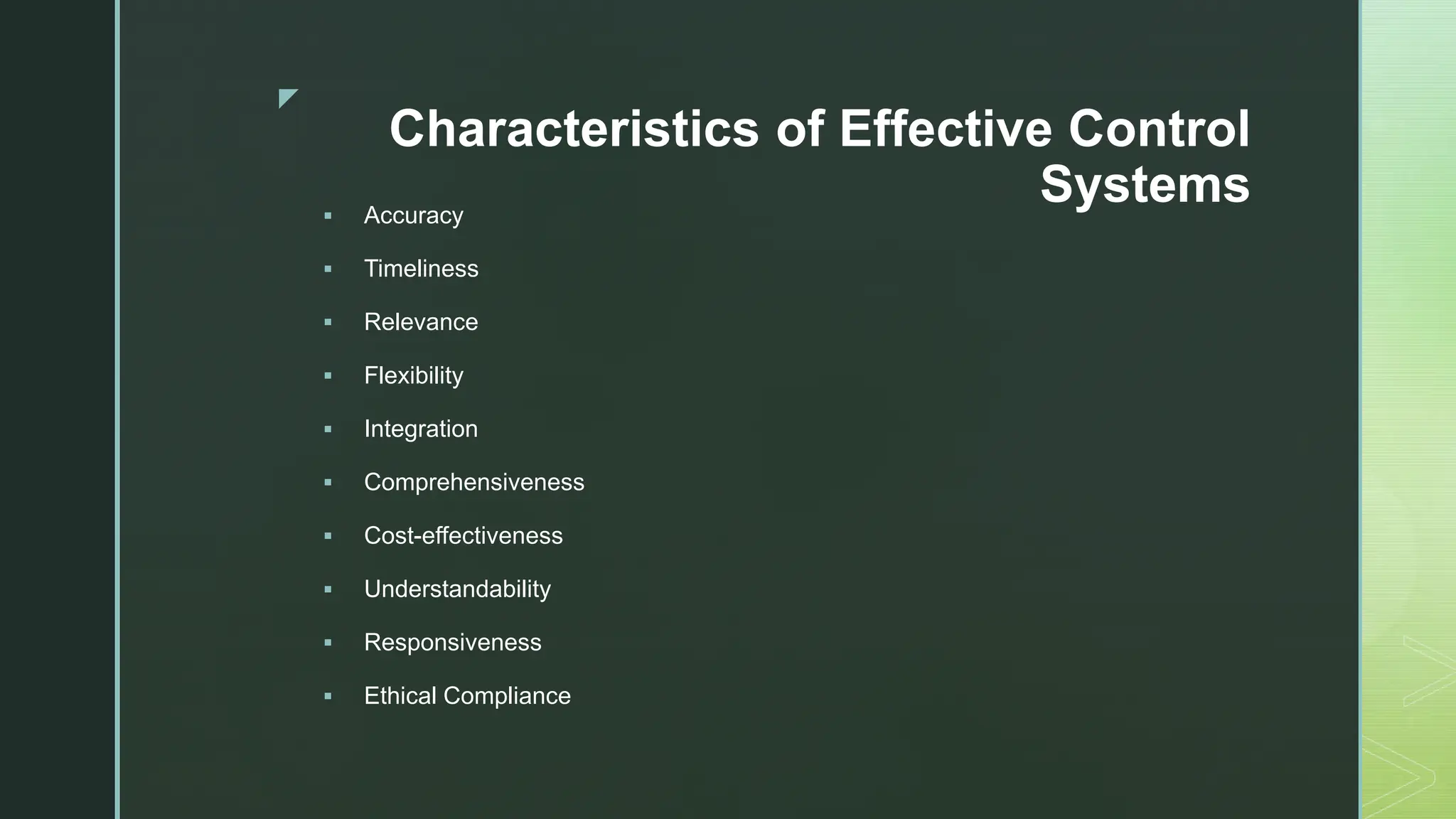 CONTROLLING IN MANAGEMENT MASTER IN BUSINESS | PPT