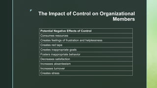 CONTROLLING IN MANAGEMENT MASTER IN BUSINESS | PPT