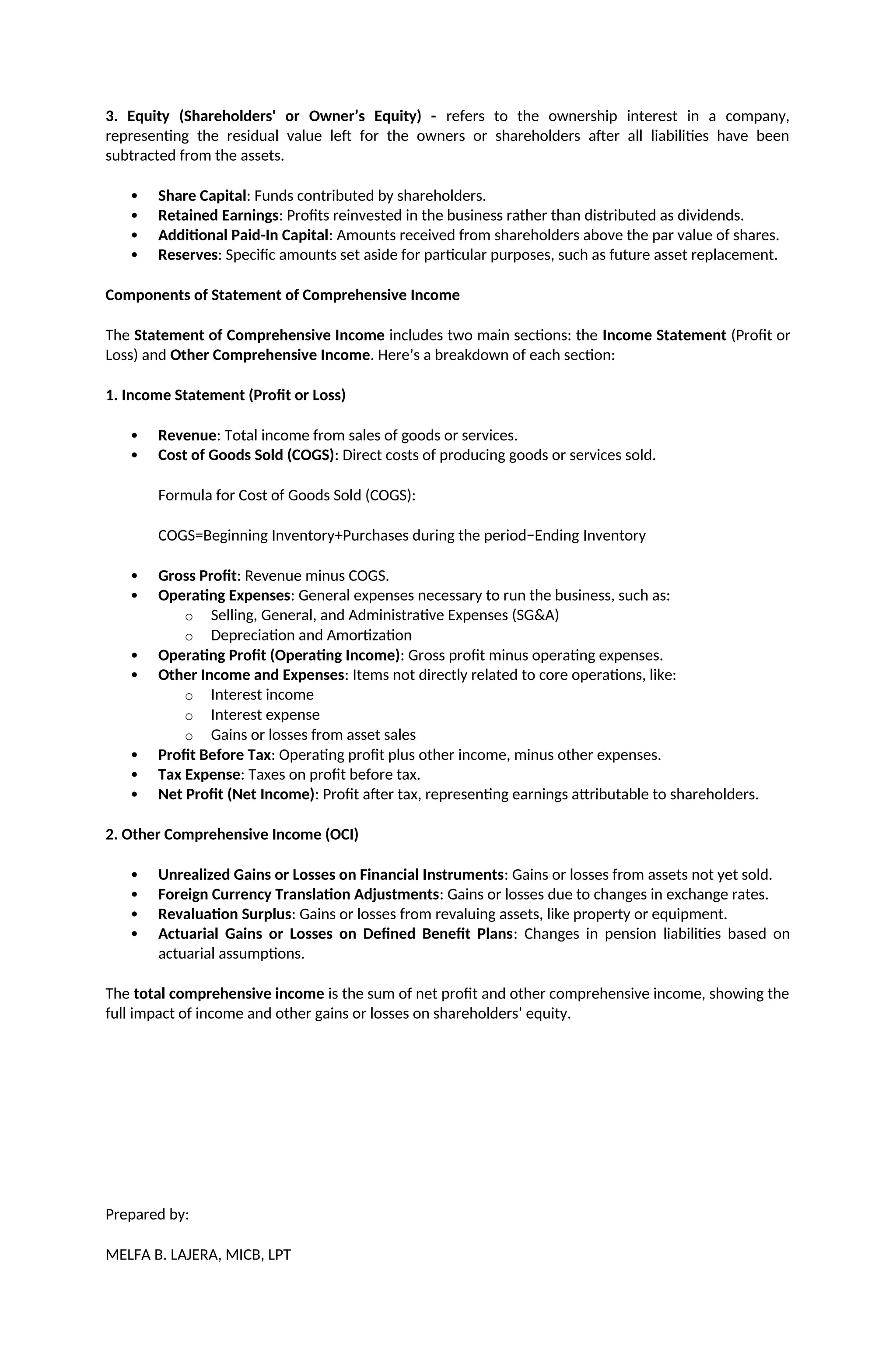 Controlling-Financial Statement Analysis | DOCX
