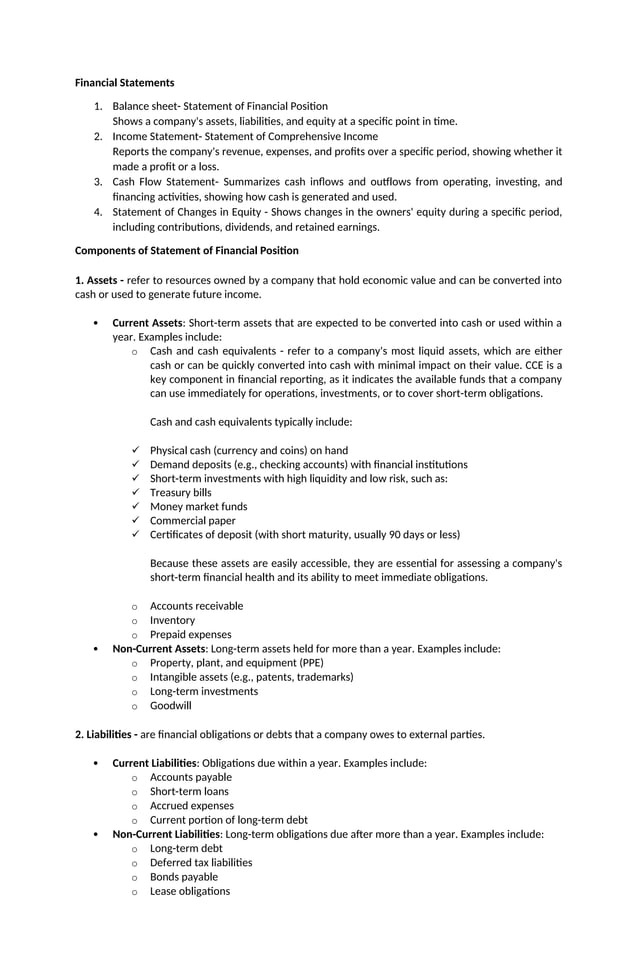 Controlling-Financial Statement Analysis | DOCX