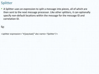 Controlling Message Flow - Mule ESB | PPTX