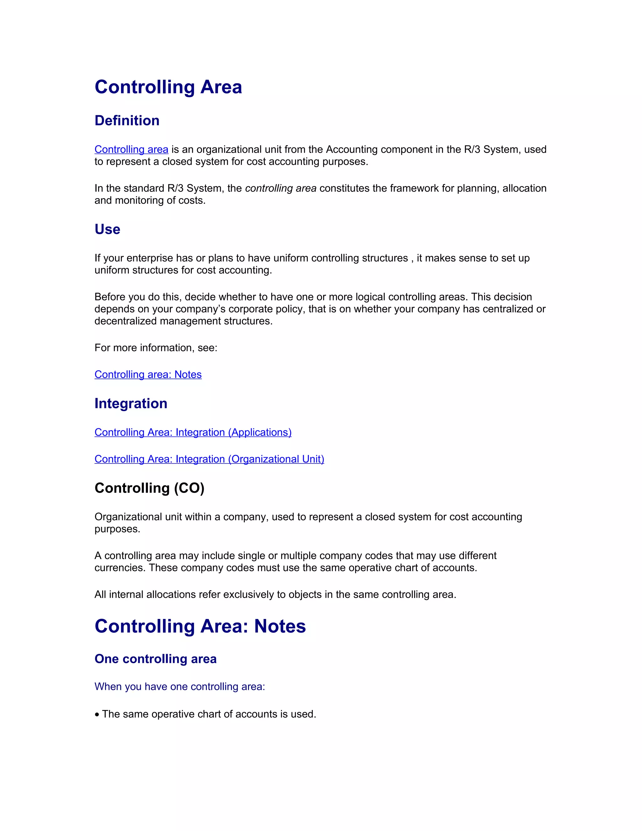Controlling area | PDF