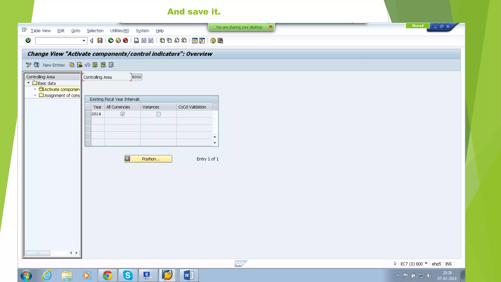 Controlling area issue in sap fico | PPT