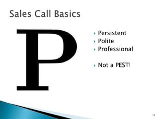 Controlling a Sales Call | PPTX