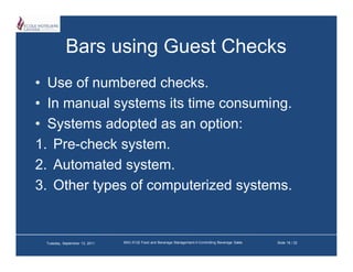 Controlling beverage sales | PPT