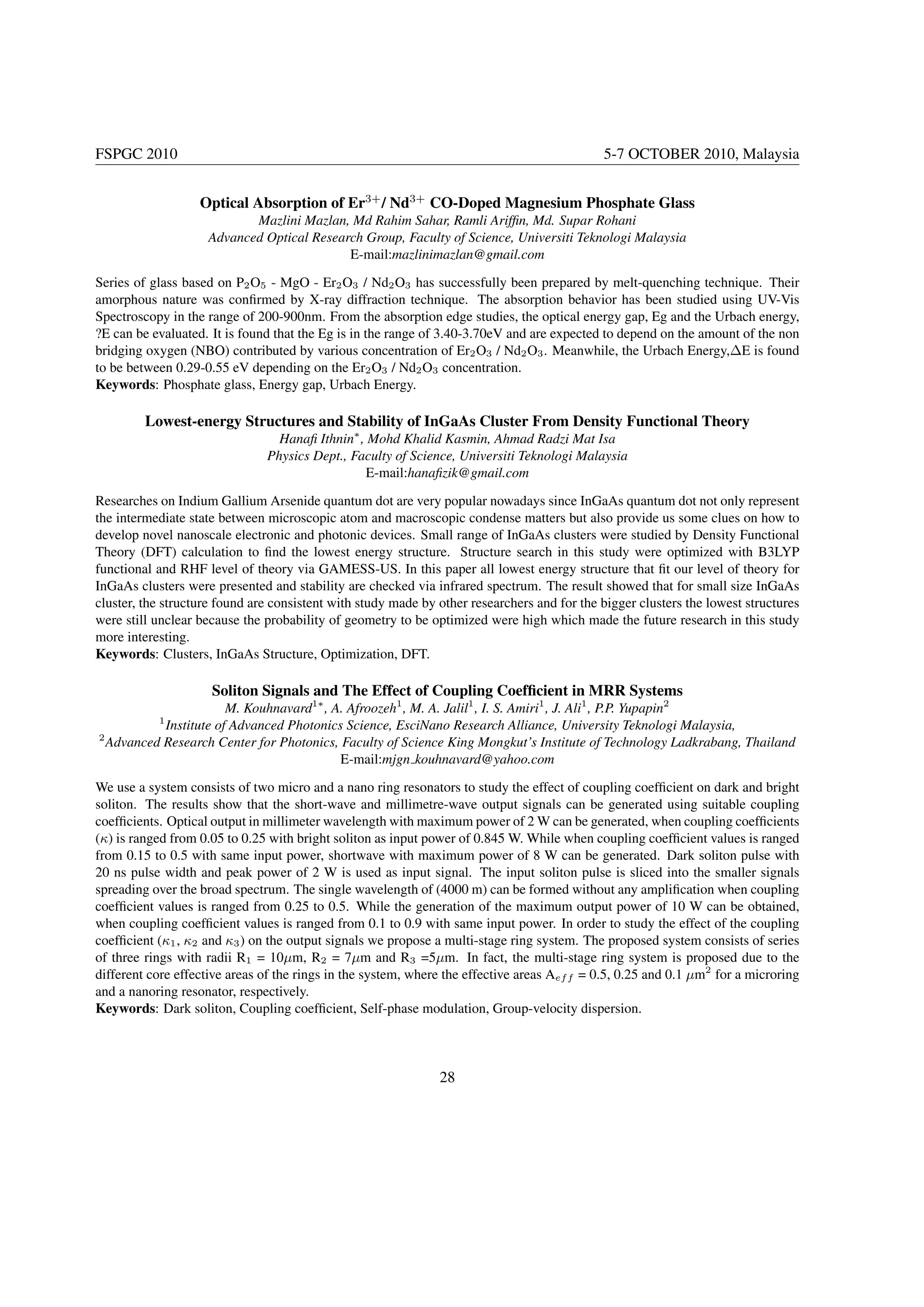 Controlling center wavelength and free spectrum range by mrr radii | PDF