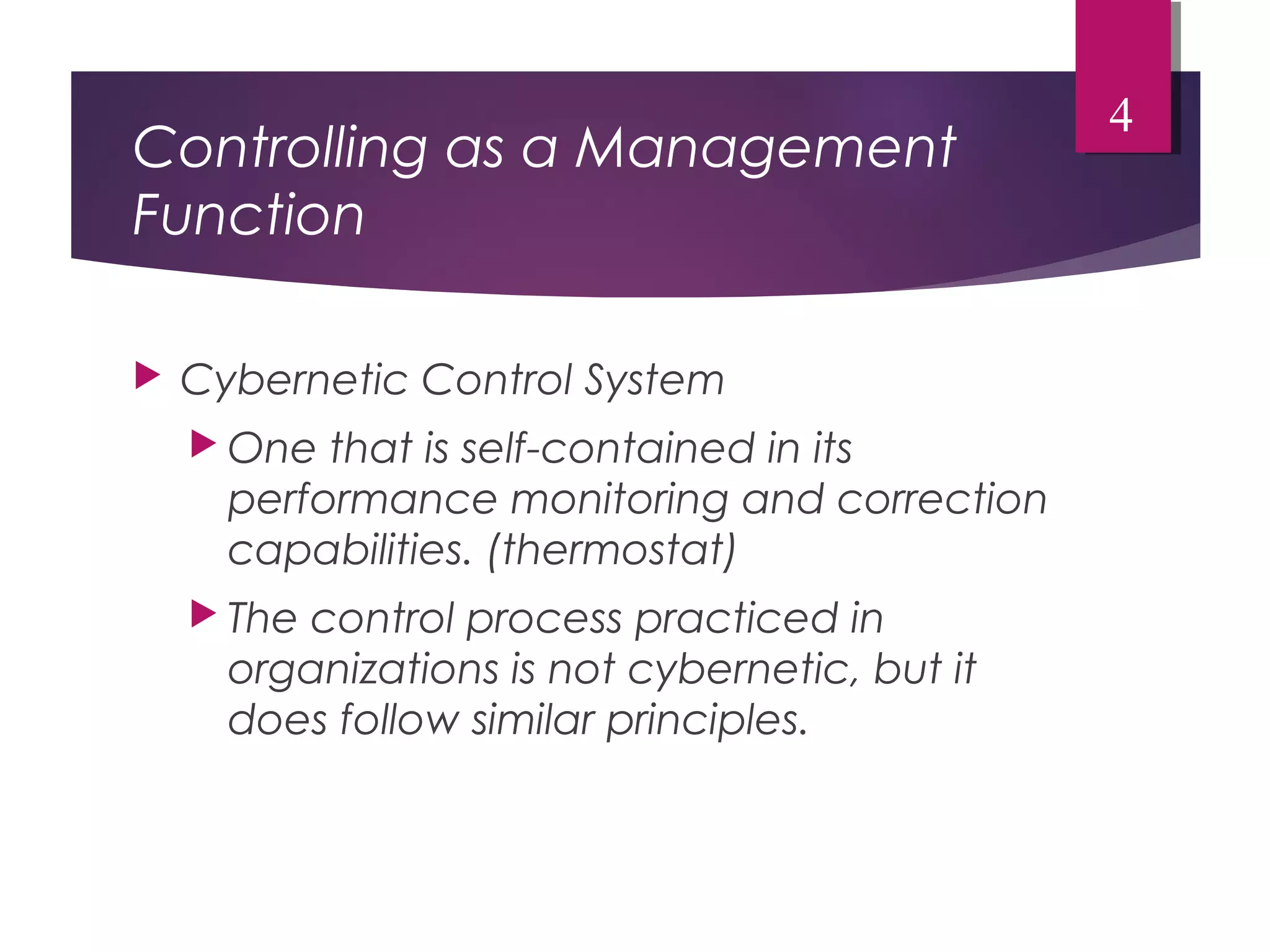 Controlling in Management | PPT