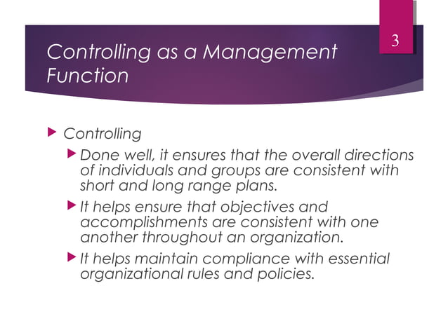 Controlling In Management Ppt