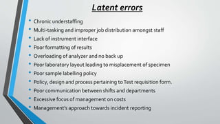 Controlling clinical laboratory errors | PPTX