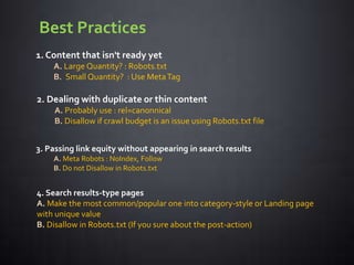 Controlling crawler for better Indexation and Ranking | PPT