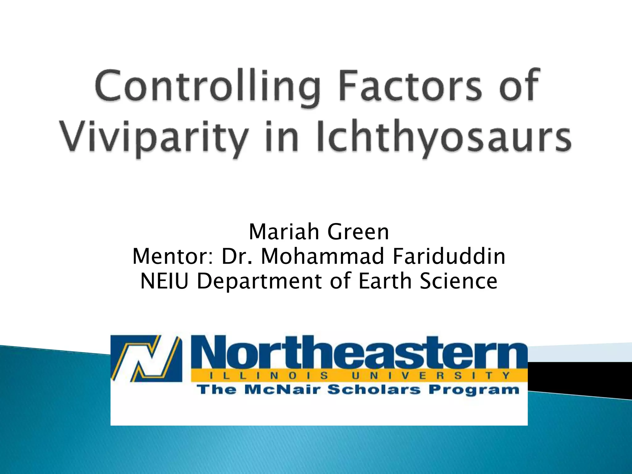 Controlling Factors of Viviparity in Ichthyosaurs | PPT