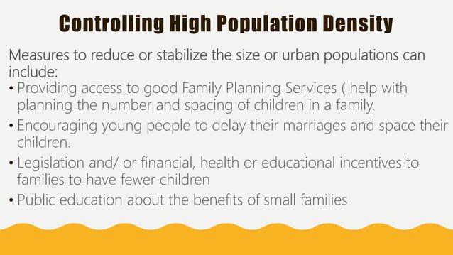 Controlling high population density | PPTX
