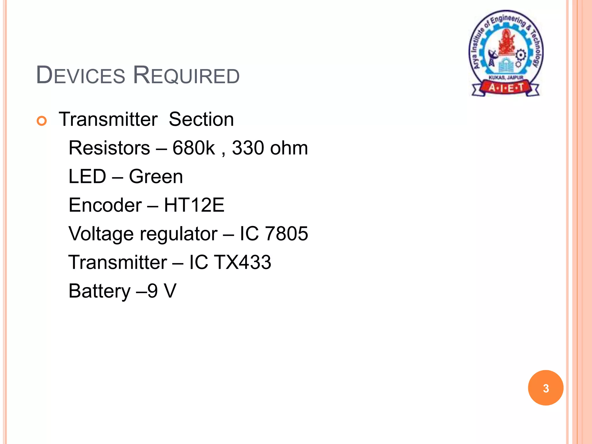 Controlling Home Appliances Using Magnet Sensors | PPT