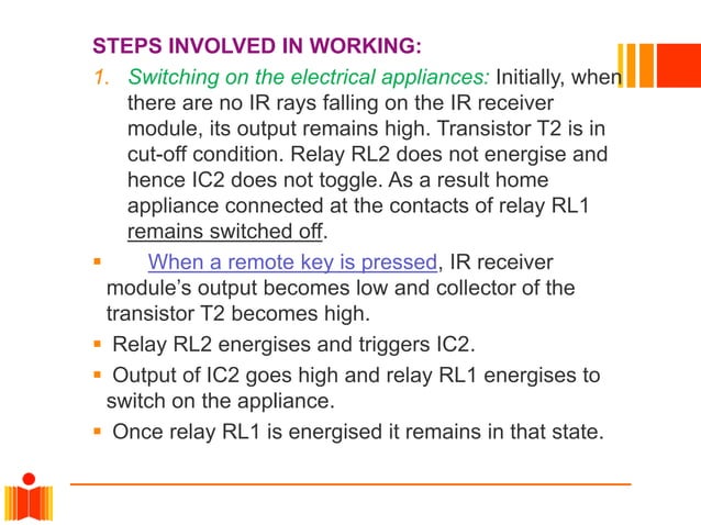 Controlling home appliances using remote (2) | PPTX