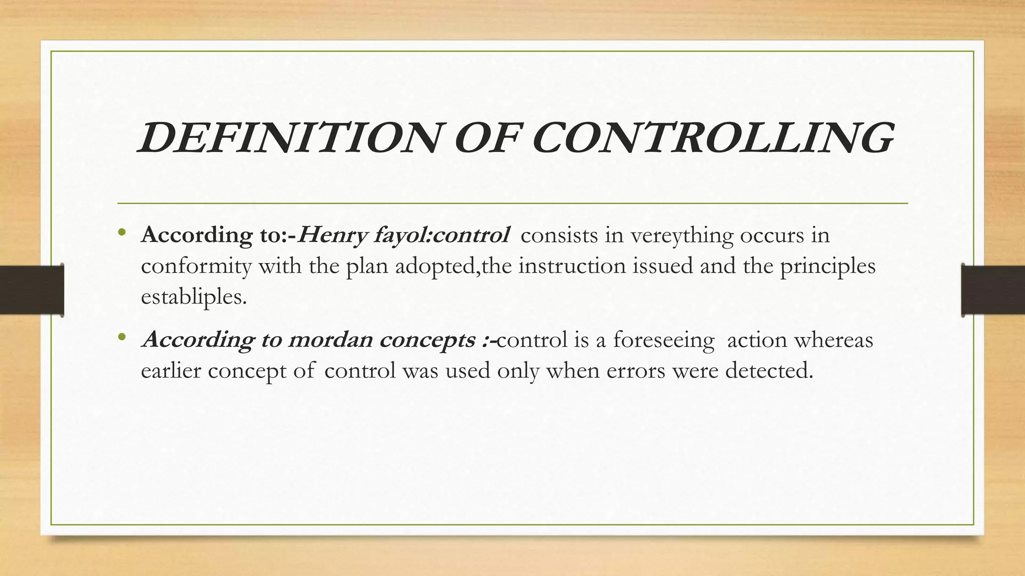 Controlling in nursing management | PPTX