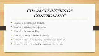 Controlling in nursing management | PPTX