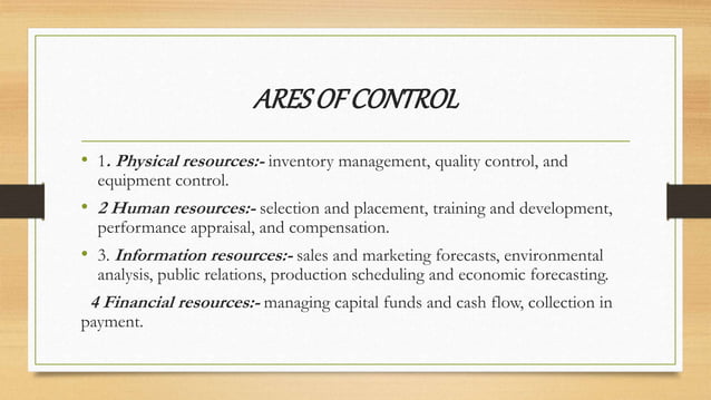 Controlling in nursing management | PPTX | Business | Business and Finance