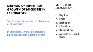 Controlling microbial growth in vitro | PDF