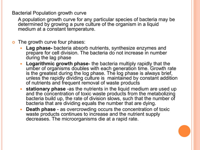 Controlling microbial growth in vitro | PPTX