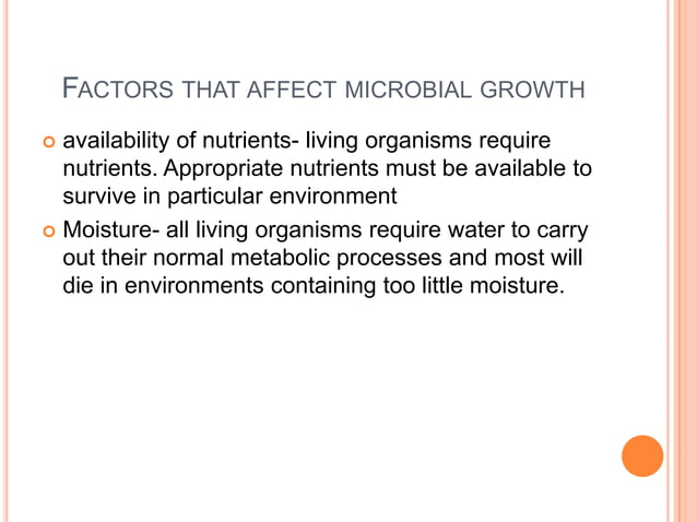 Controlling microbial growth in vitro | PPTX