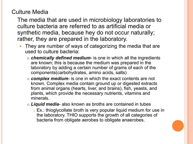 Controlling microbial growth in vitro | PPTX