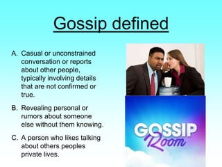 Controlling our Tongue (Gossip) | PPTX