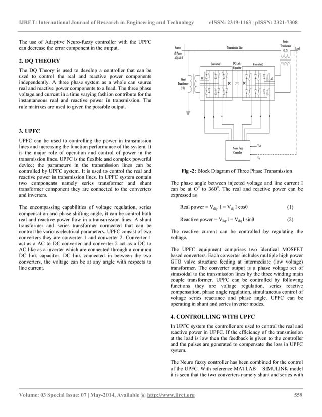 Controlling power flow losses in upfc system using adaptive neuro fuzzy controller | PDF