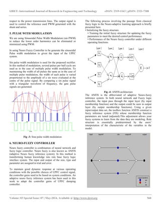 Controlling power flow losses in upfc system using adaptive neuro fuzzy controller | PDF