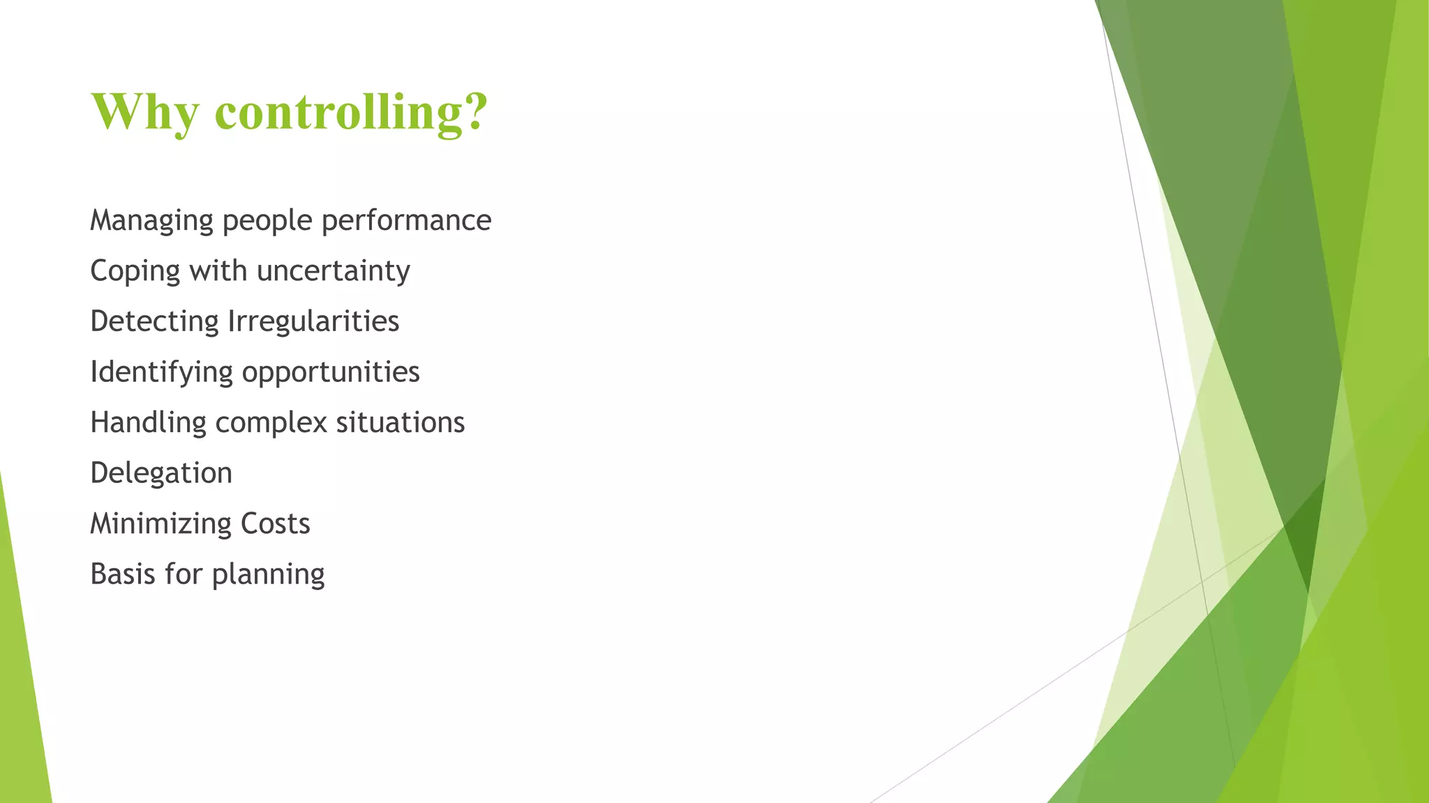 Controlling process, types, approaches | PPTX