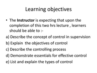 Controlling process | PPTX
